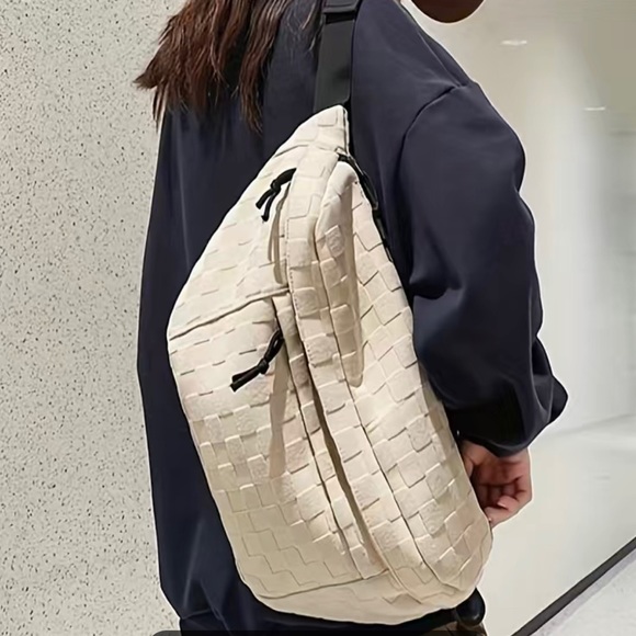 Krysluxe | Bags | Checker Oversized Crossbody Bag | Poshmark
